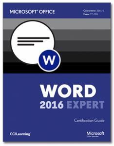 MOS Word 2016 Expert Exam 77-726 - Mouse Training London Ltd