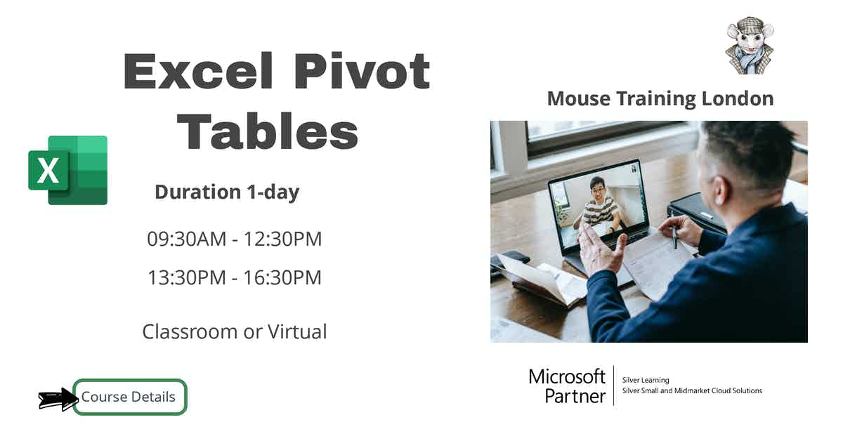 Microsoft Excel Pivot Table Training Course | Tel: 020 7920 9500