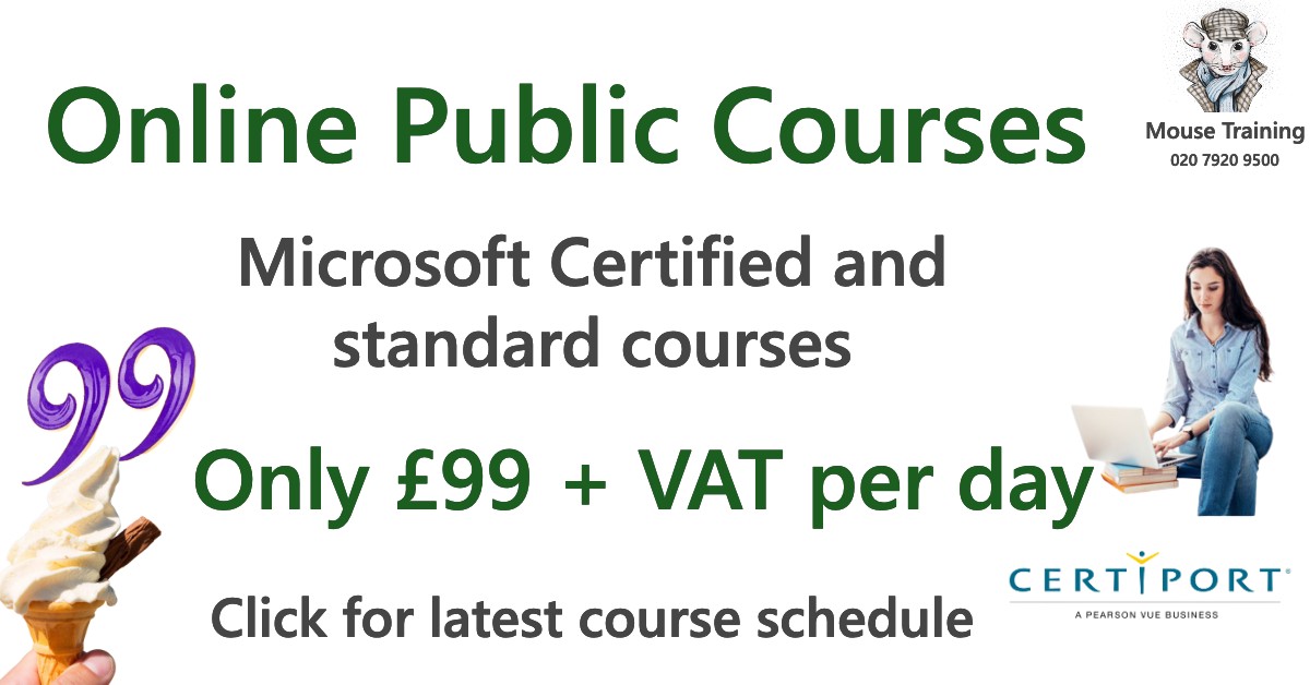 Mouse Training London Ltd - Certified Microsoft Training London